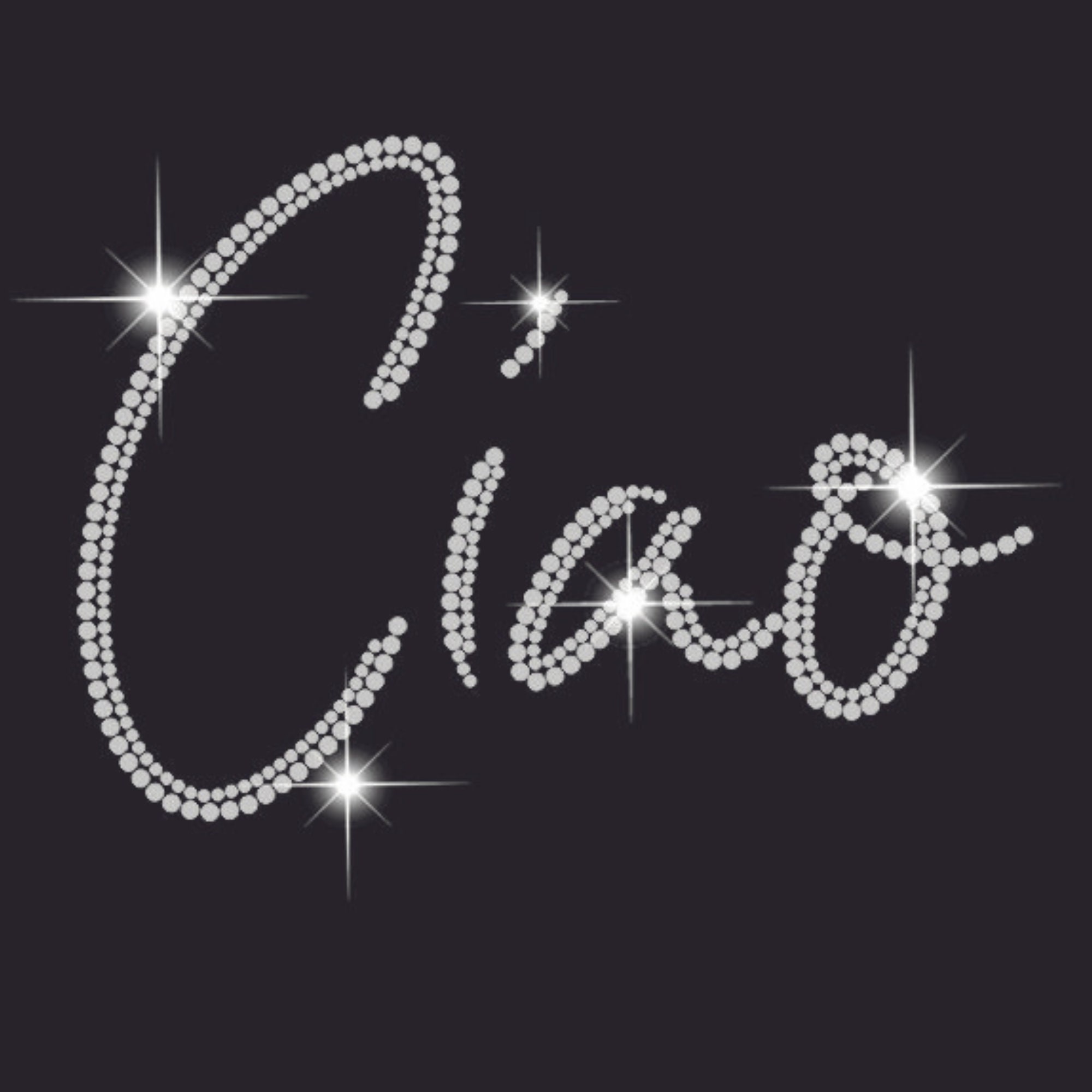 Ciao Word Rhinestone Pattern, SVG Pattern, Ciao Word Design, Ciao Word ...