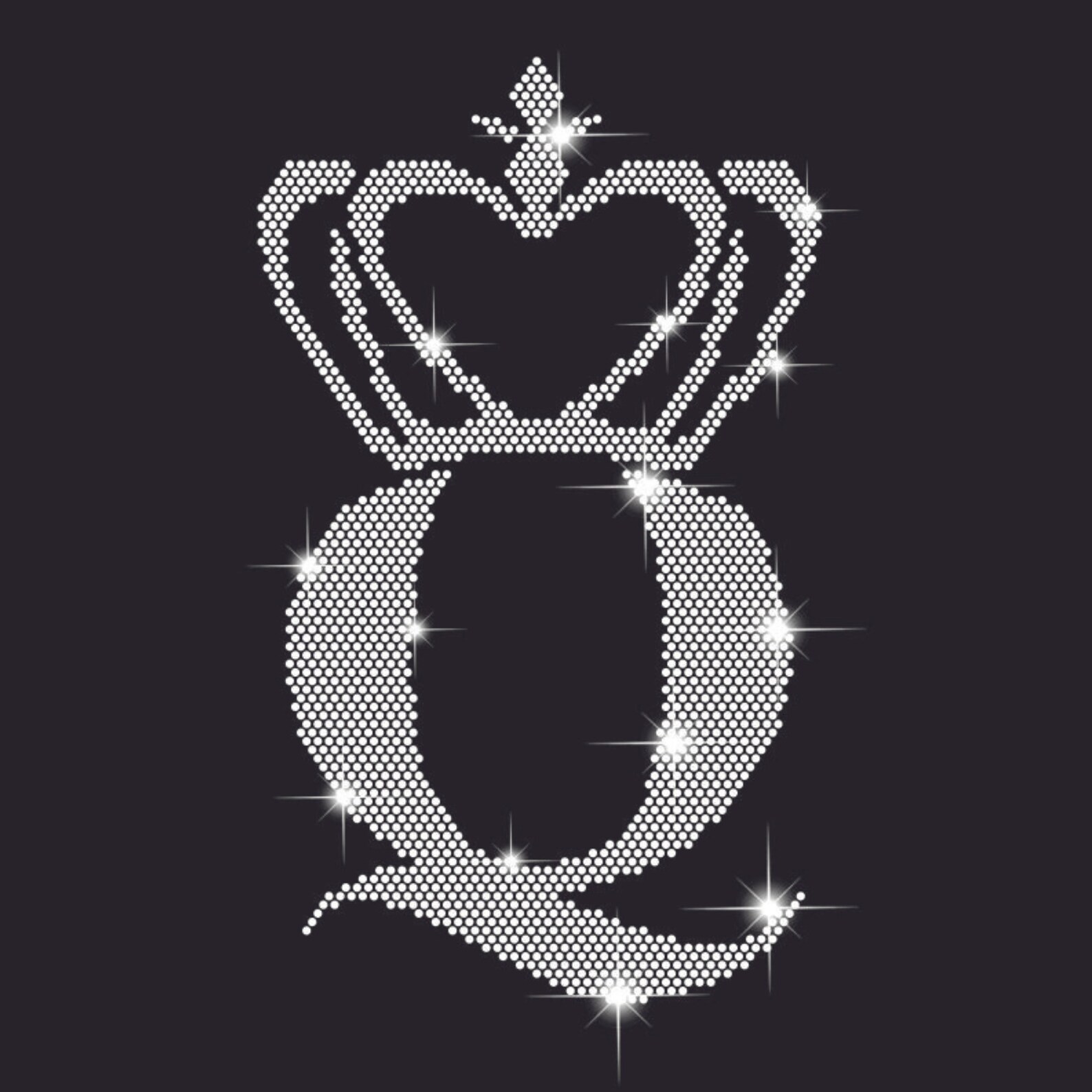 Queen Rhinestone Template SVG, Royal in Crown, Bling Rhinestones Shirt ...