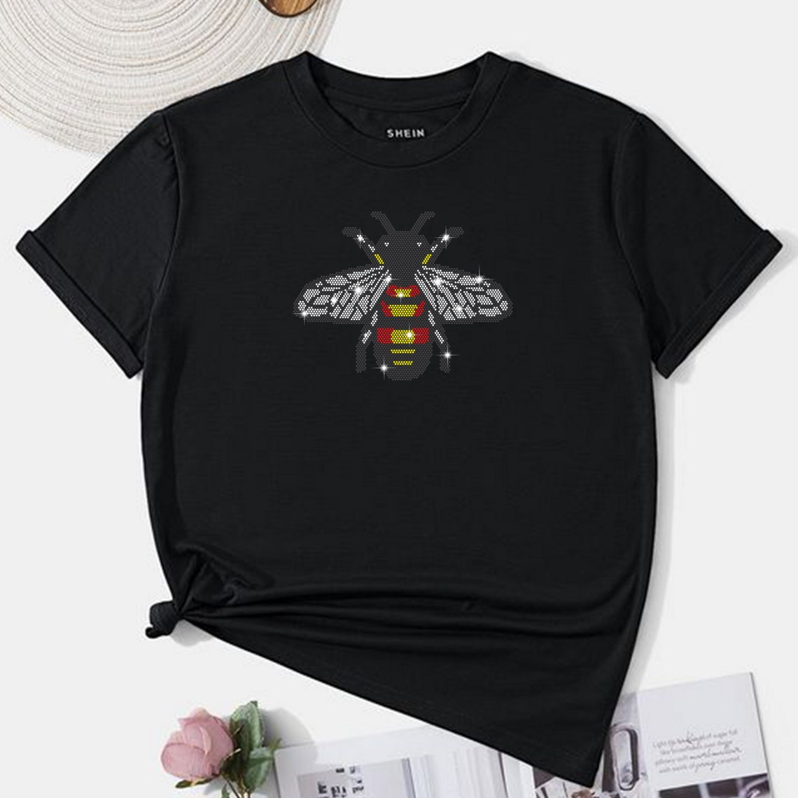 Honey Bee Rhinestone Template SVG File Instant Download, Honey Bee ...