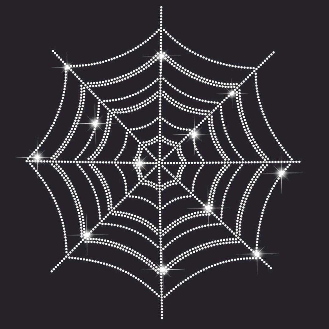 Spider Web Rhinestone Tamplate SVG File Instant Download, Spider Web Rhinestone Pattern, SVG ...