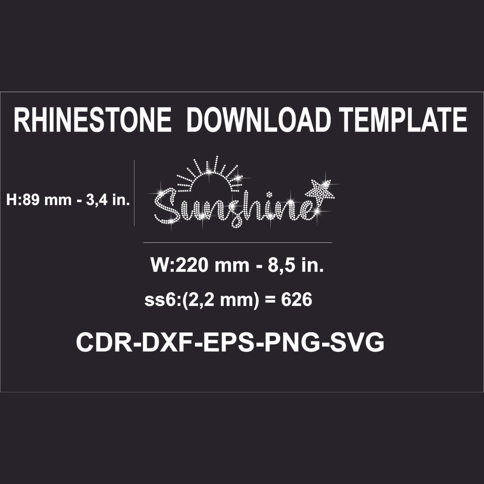 Sunshine Rhinestone Pattern, SVG Pattern, Sunshine Design, Sunshine ...