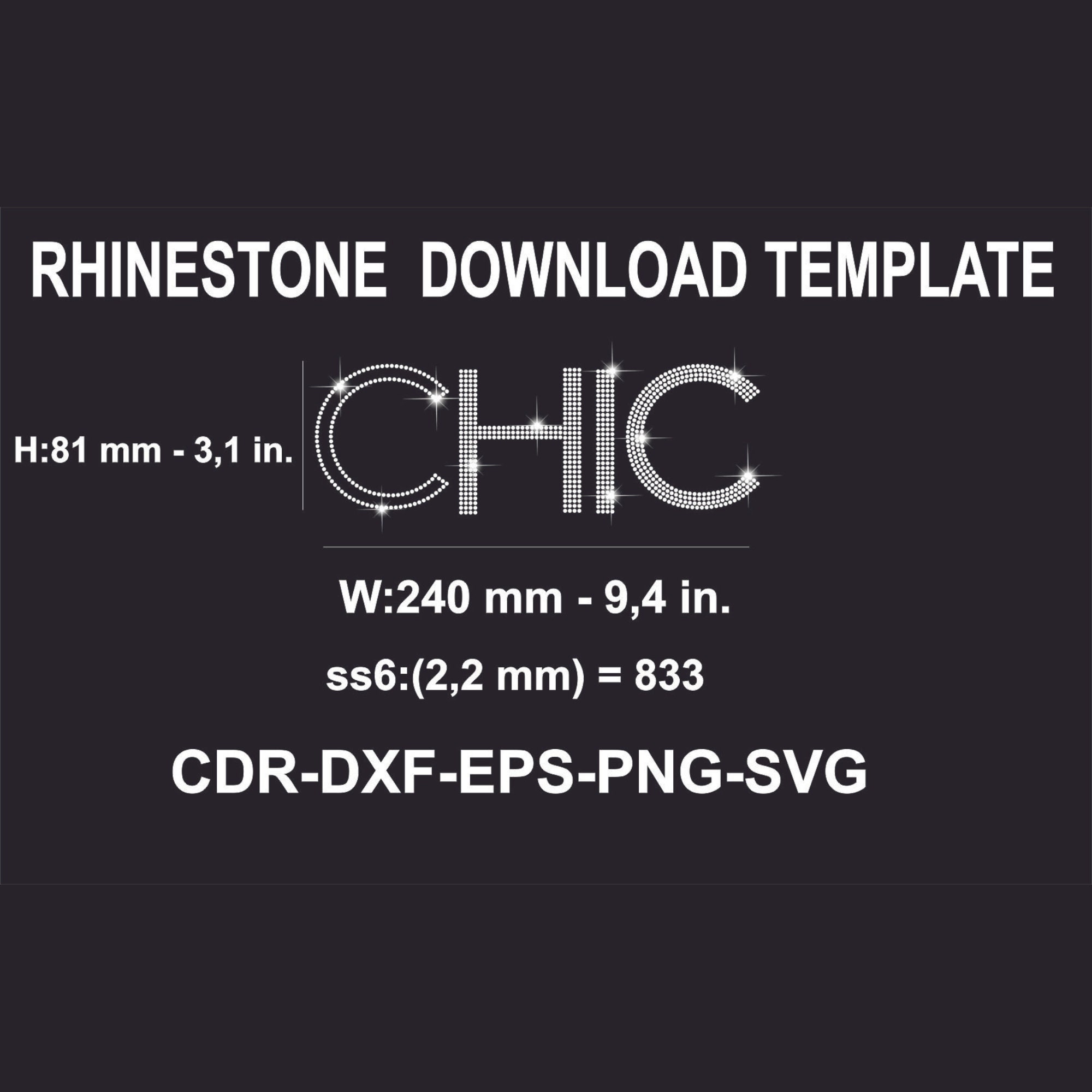 Chic Rhinestone Pattern, SVG Pattern, Chic Design, Chic Rhinestone ...