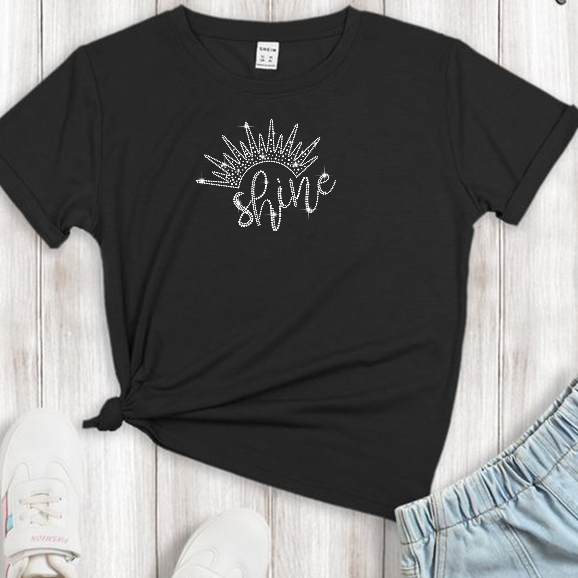 Shine Rhinestone Tamplate SVG File Instant Download, Shine Rhinestone ...