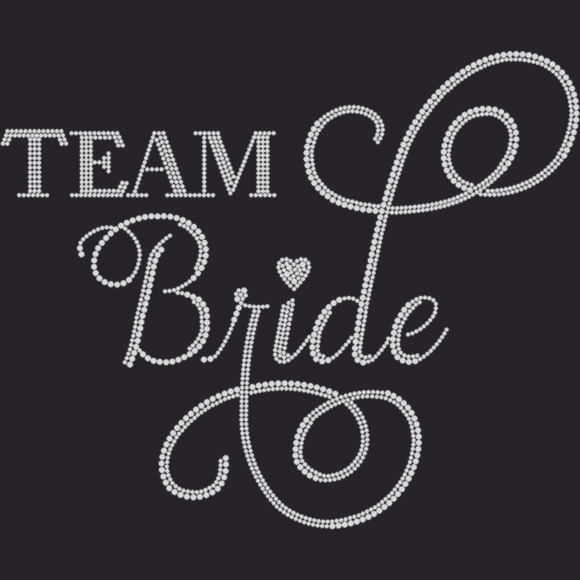 Team Bride Rhinestone Pattern, SVG Pattern, Team Bride Design, Team ...