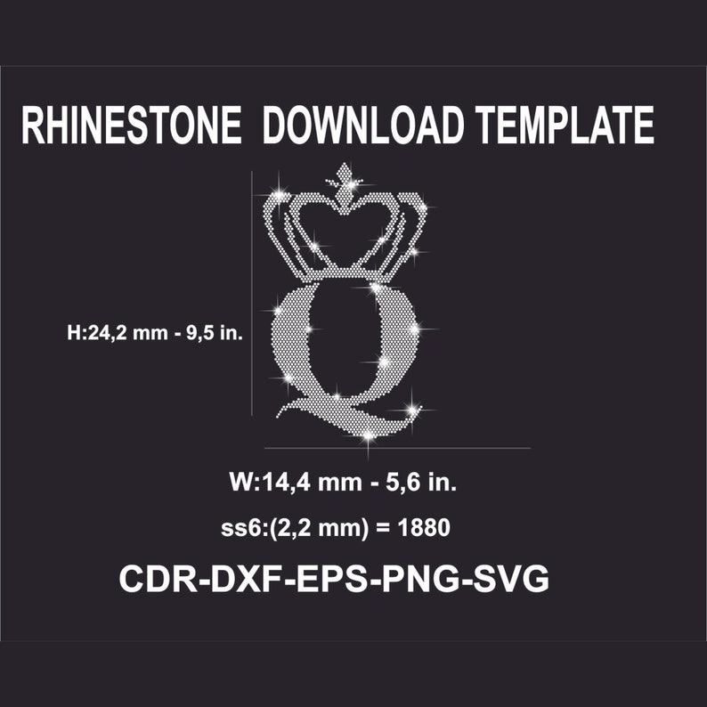 Queen Rhinestone Template SVG, Royal in Crown, Bling Rhinestones Shirt ...