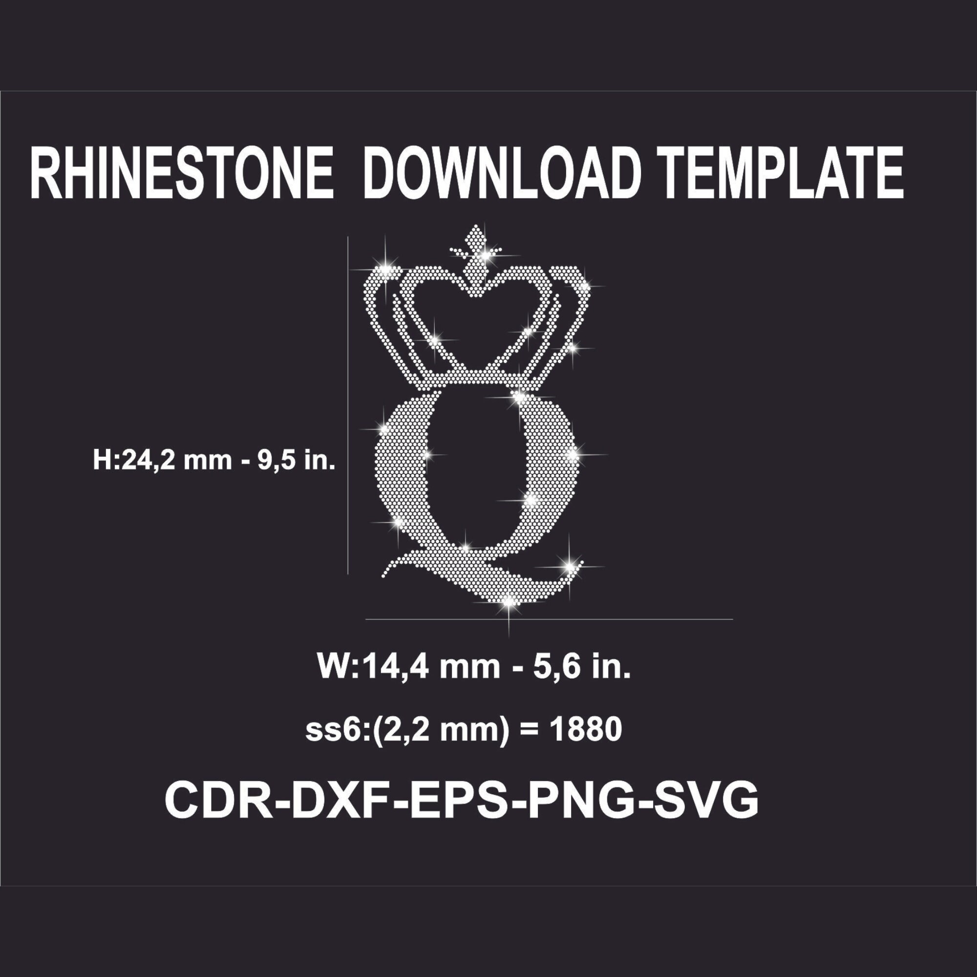 Queen Rhinestone Template SVG, Royal in Crown, Bling Rhinestones Shirt ...