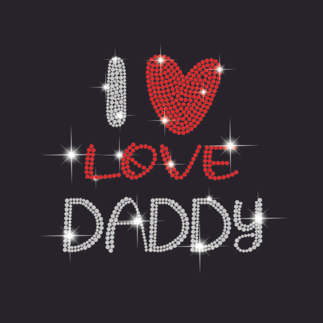 Daddy Rhinestone Pattern, SVG Pattern, Daddy Design, Daddy Rhinestone ...