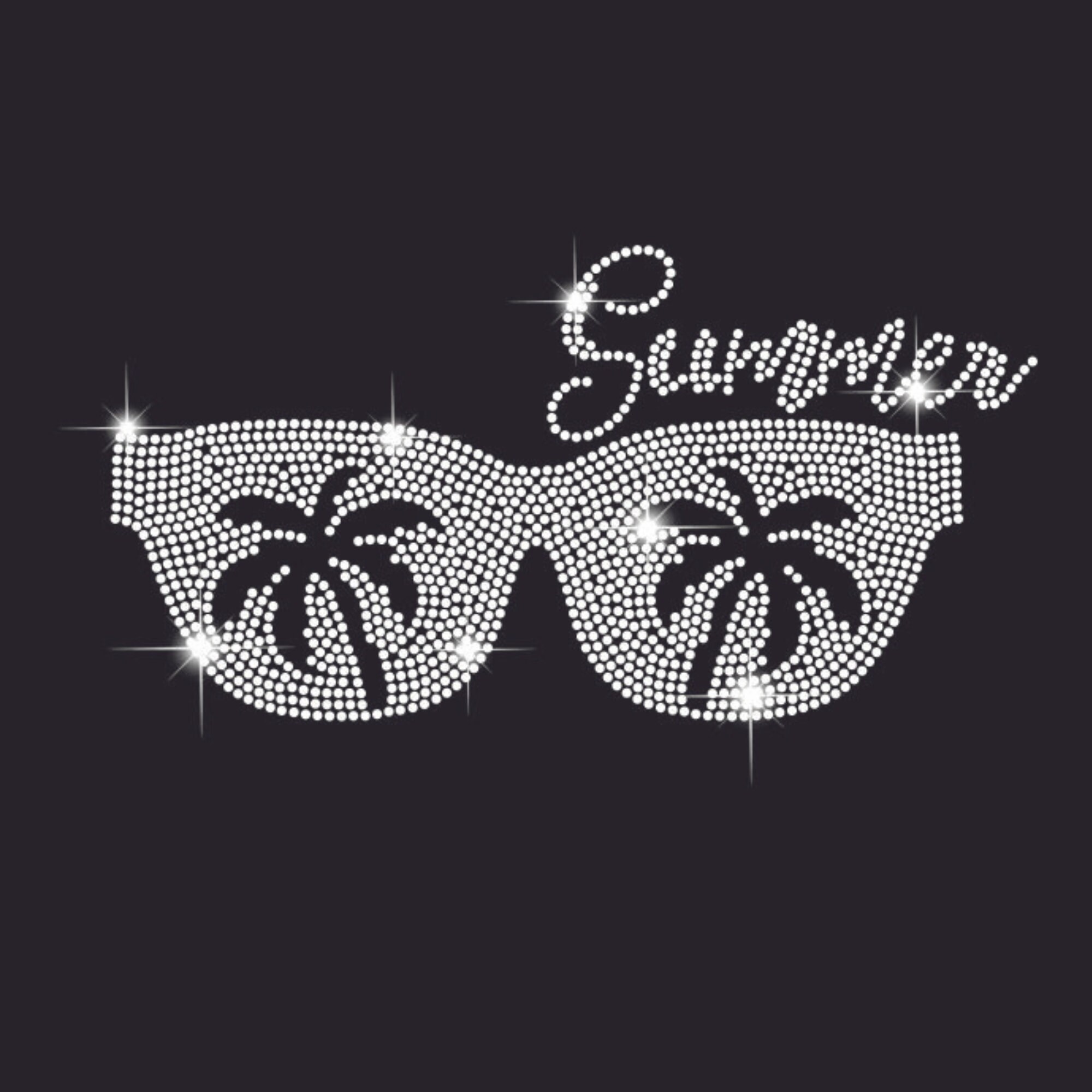 Summer Rhinestone Template SVG File Instant Download, Summer Rhinestone ...