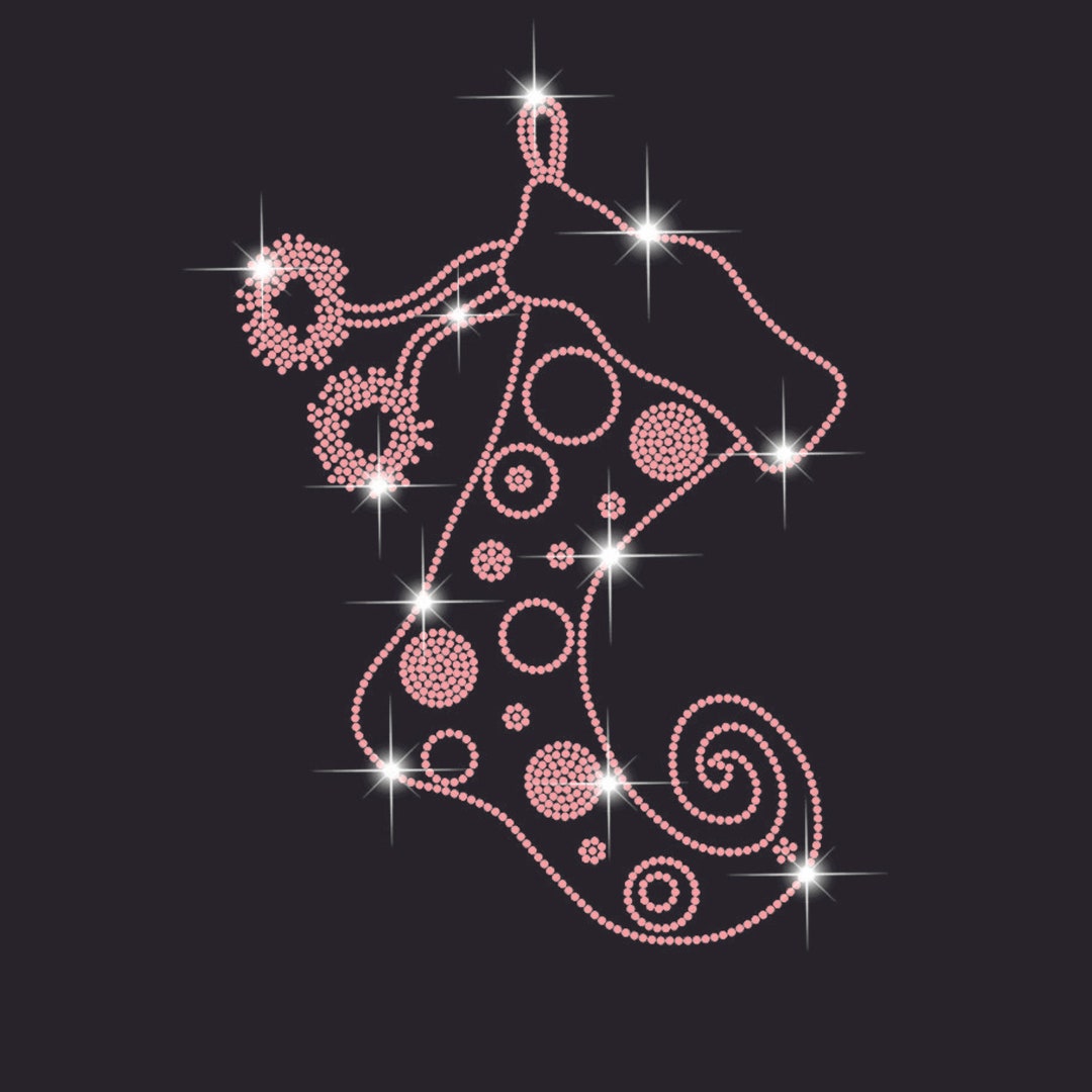 Booties Rhinestone Tamplate SVG File Instant Download, Booties ...