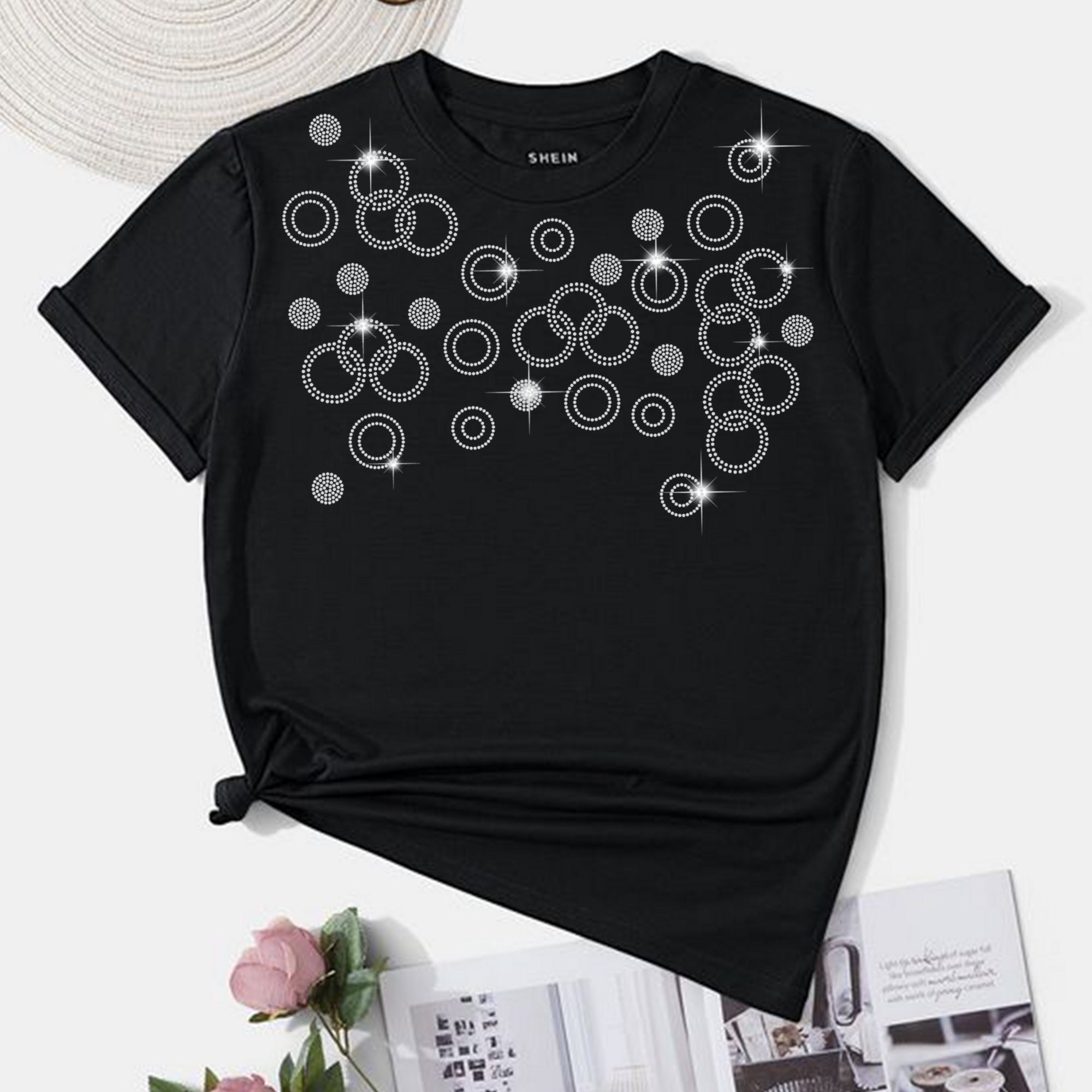 Circle Rhinestone Pattern, SVG Pattern, Circle Design, Circle ...