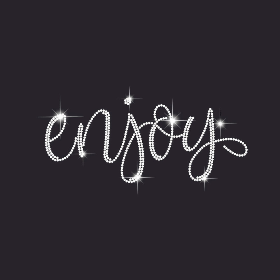 Enjoy Rhinestone Pattern, SVG Pattern, Enjoy Design, Enjoy Rhinestone ...