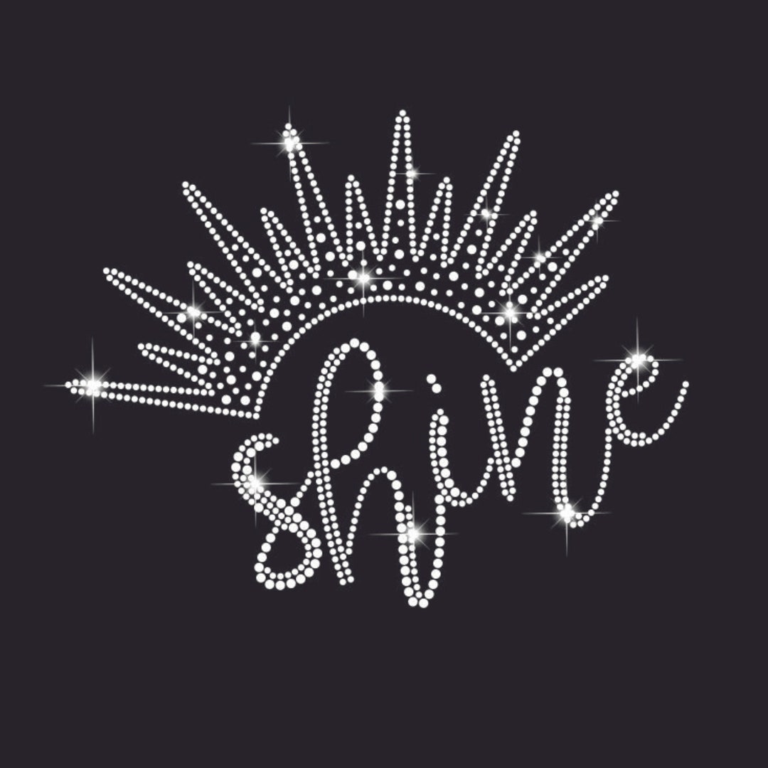 Shine Rhinestone Tamplate SVG File Instant Download, Shine Rhinestone ...