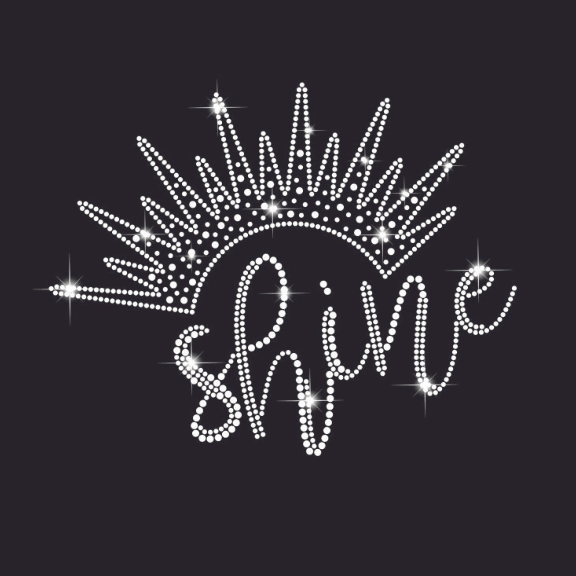 Shine Rhinestone Tamplate SVG File Instant Download, Shine Rhinestone ...