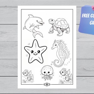 SEA ANIMALS- 12 Unique Flash Cards- Ready to Print- Pdf Printable Cards ...
