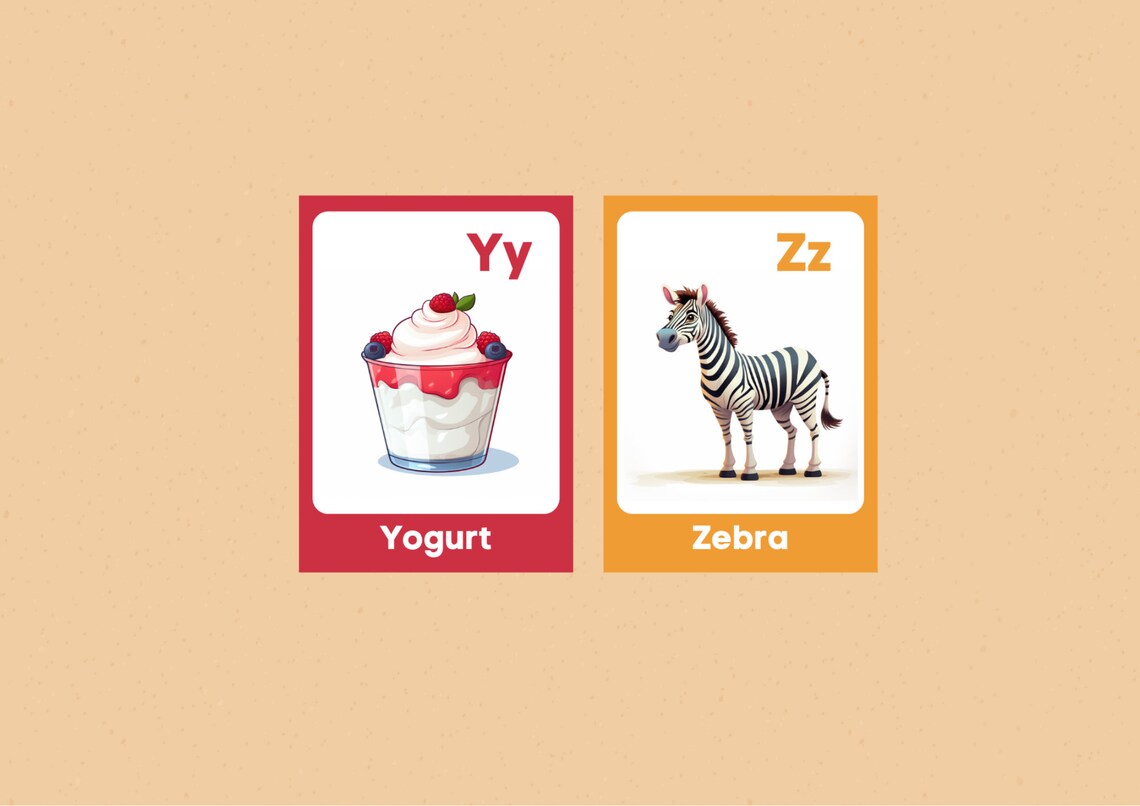 ABC Flash Cards, Educational Cards, Alphabet Flashcards, Learn Abcs ...