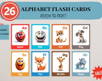 ABC Flash Cards, Educational Cards, Alphabet Flashcards, Learn Abcs ...