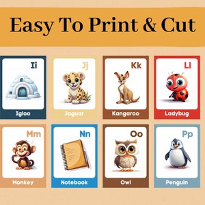 ABC Flash Cards, Educational Cards, Alphabet Flashcards, Learn Abcs ...