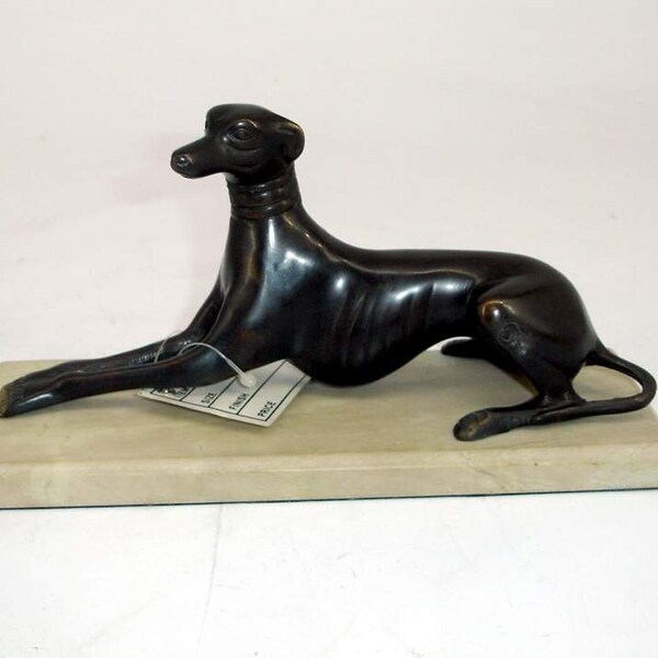 Brass Greyhound Statue - Etsy