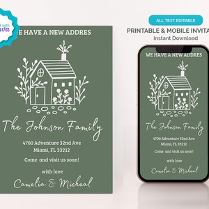 Moving Announcement Digital, Personalized New Home Announcement ...