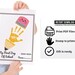 First Day of Preschool Handprint Art, First Day of School Handprint ...