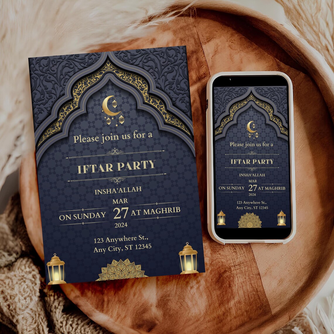 Special Ramadan Iftar Dinner Party Invitation, Editable Iftar Party ...
