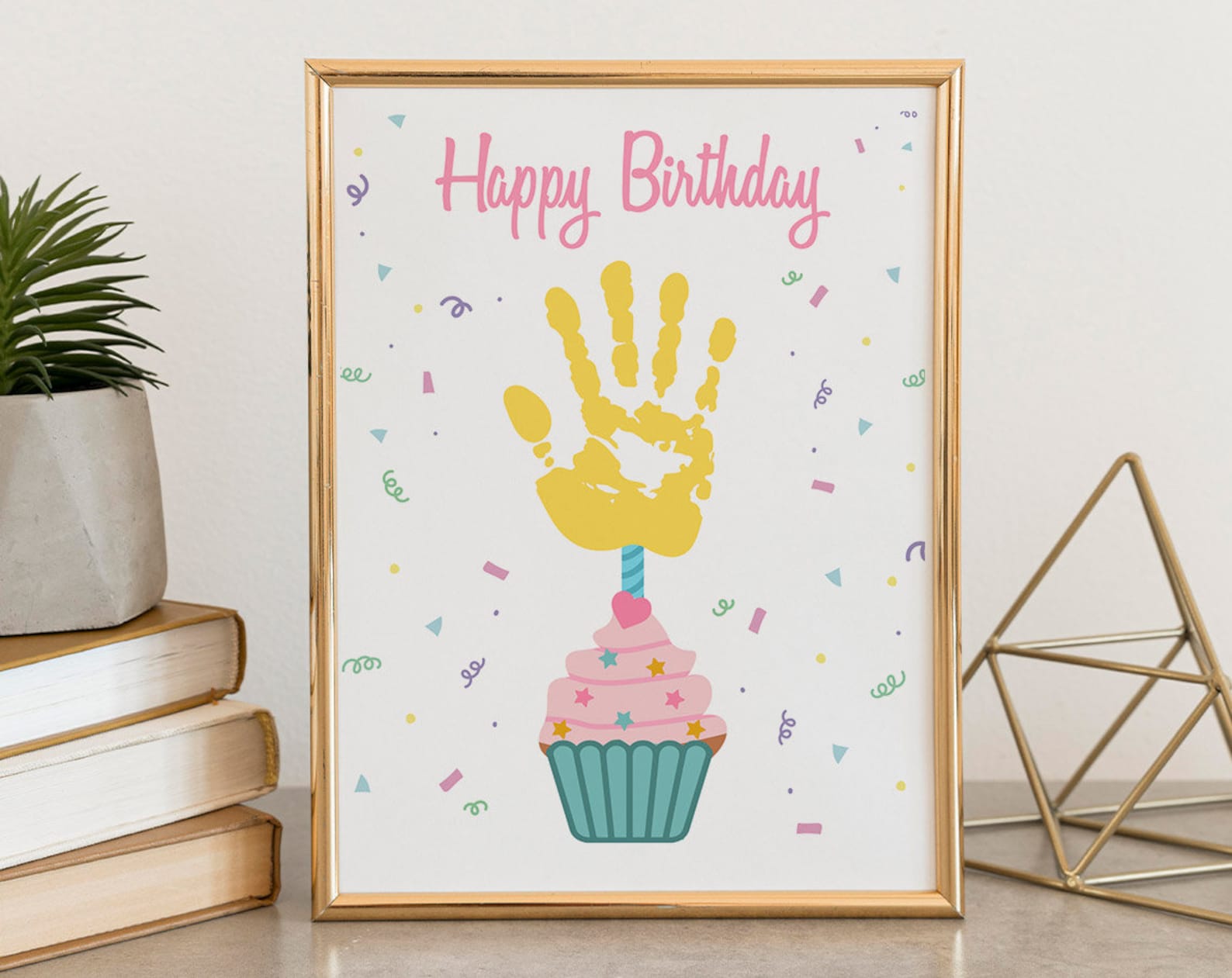 First Birthday Handprint Art, Preschool Craft for Toddlers, DIY Hand ...