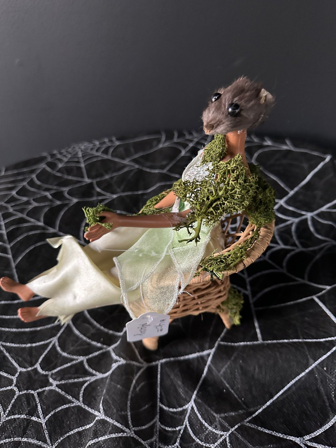 Mossy Doll With Rat Head Barbie Chair Oddity Display OOAK Curiosity - Etsy
