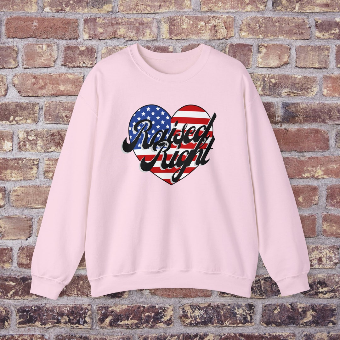 Raised Right Christian Conservative Women's Heavy Blend™ Crewneck ...