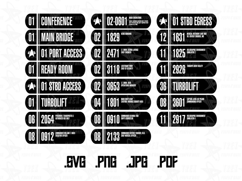 Star Trek Deck Capsule Cut Files - Etsy UK