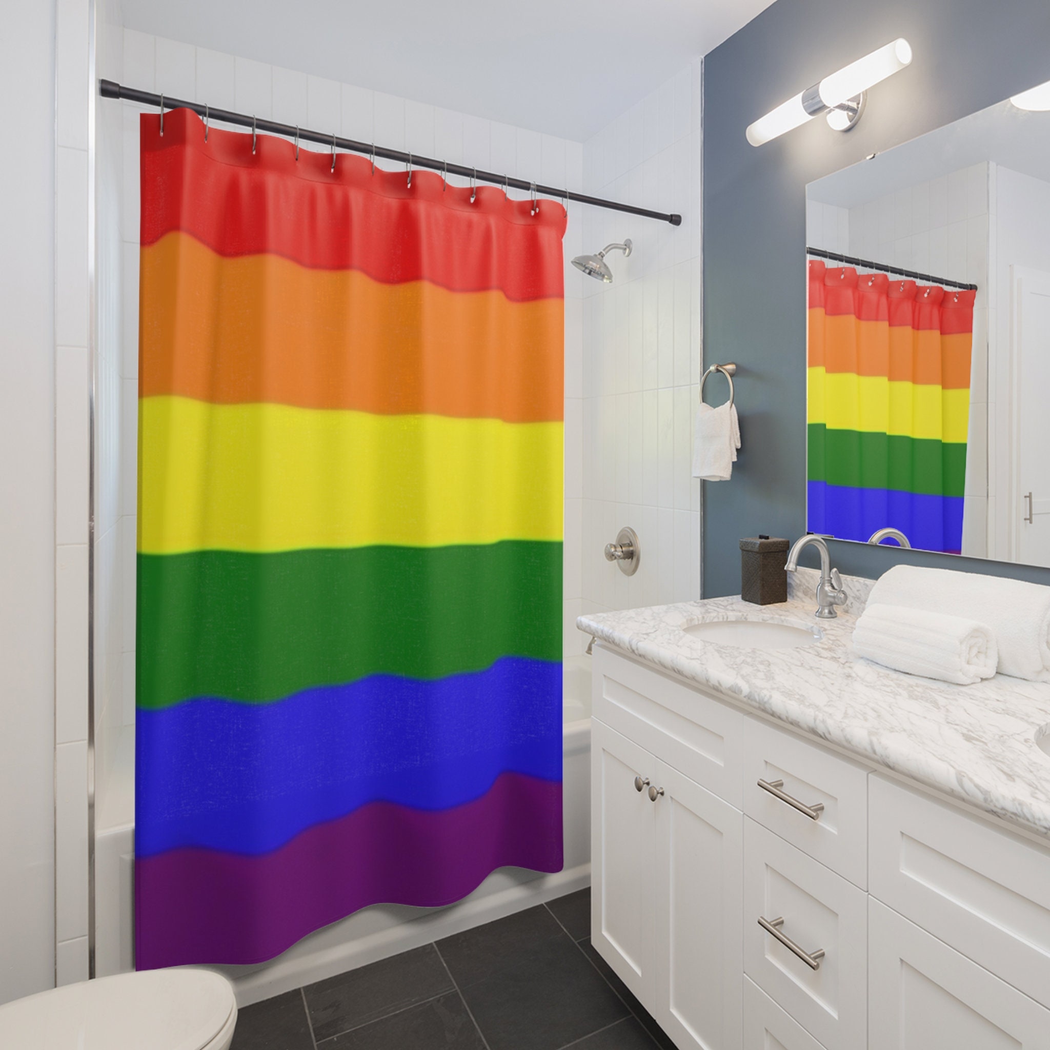 Pride Flag Shower Curtains Etsy