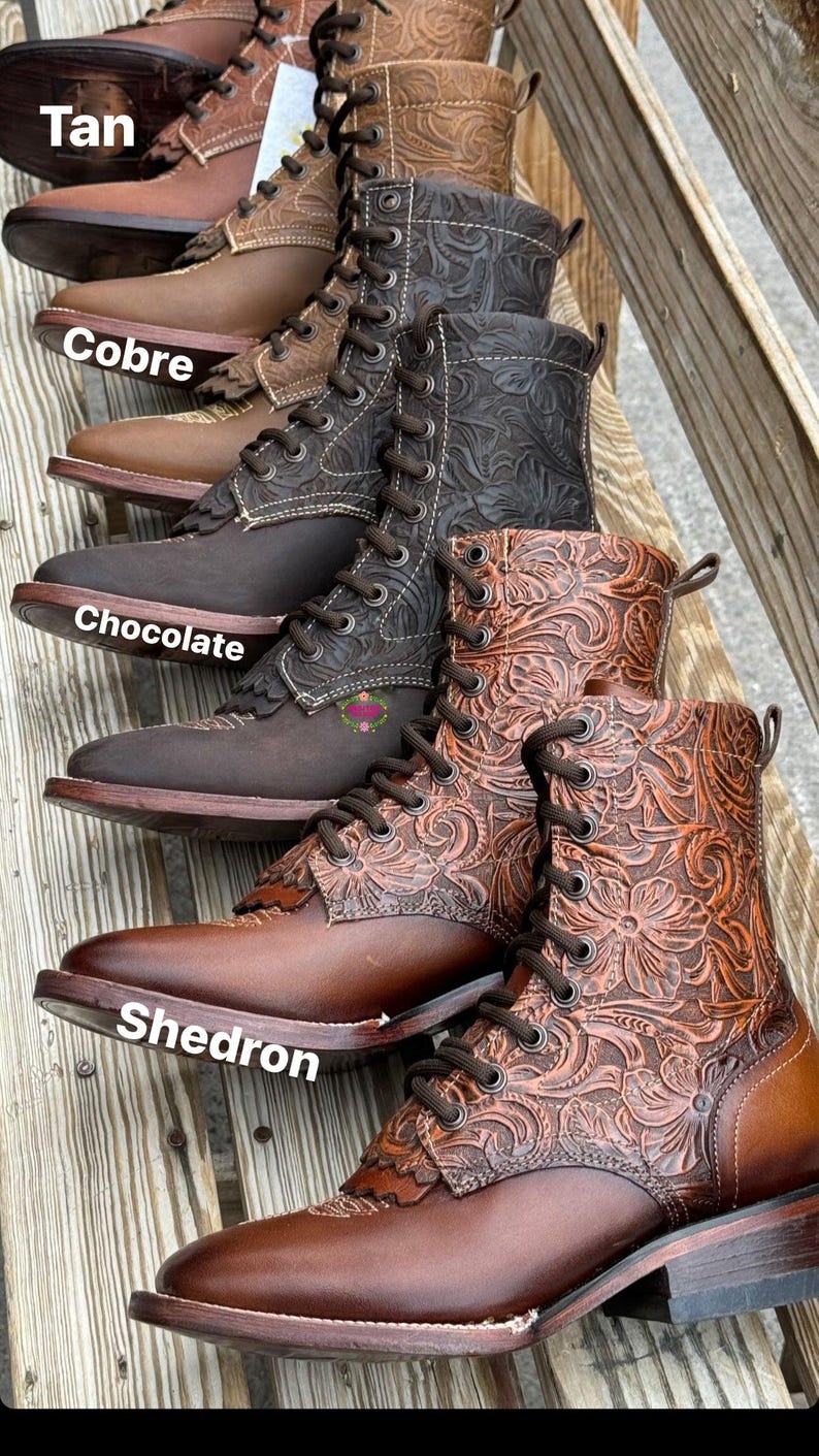Botas Lacer - Cobre Laced Boots - Etsy