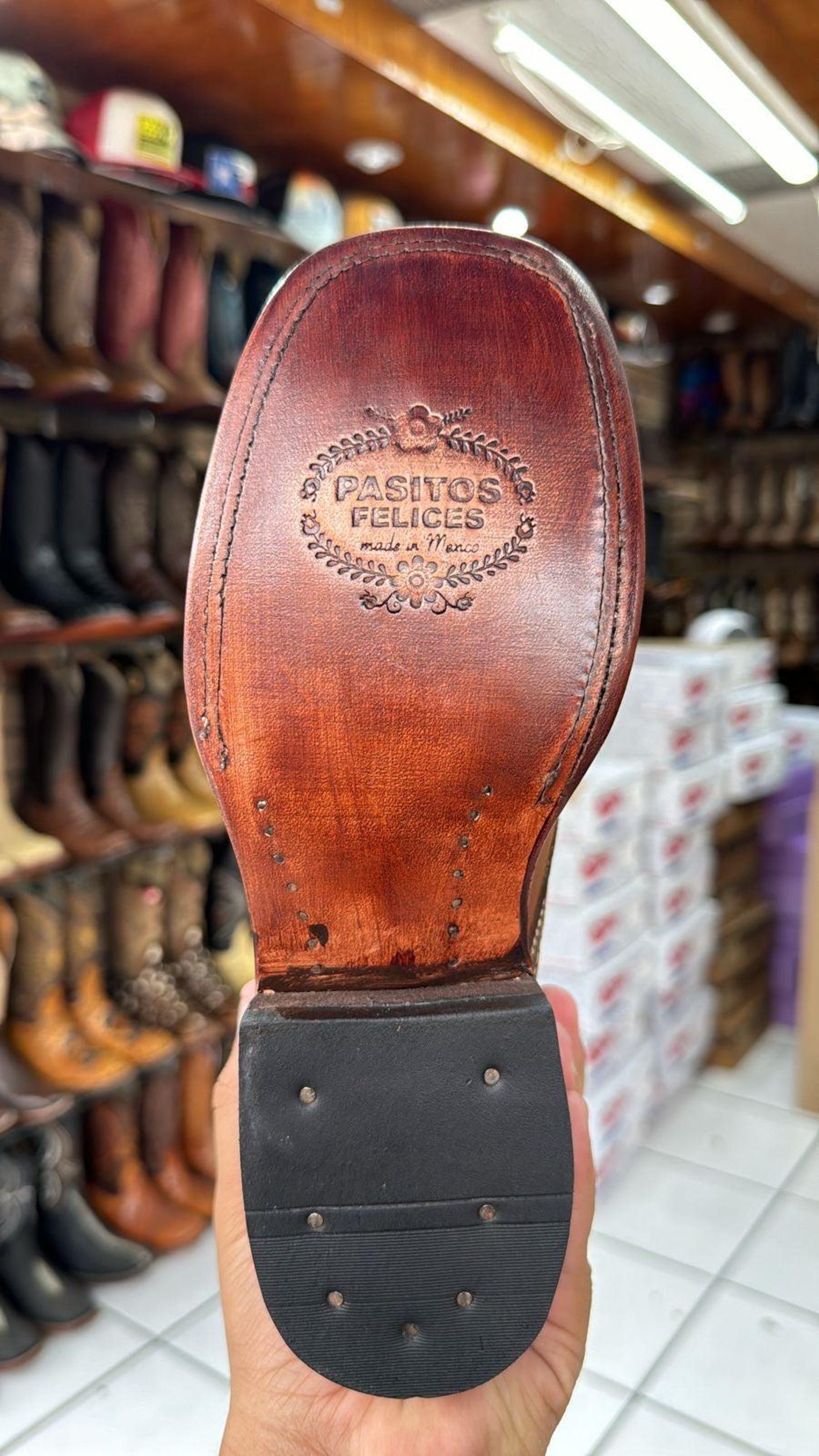 Botas Lacer - Shedron Leather Tooled Boots - Etsy