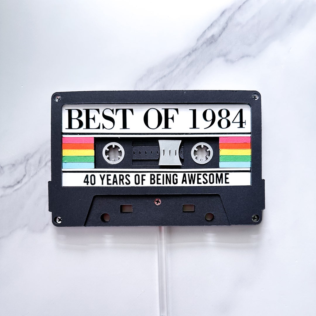 Cassette Tape Cake Topper Vintage Cake Topper Best of Cake Topper Party ...