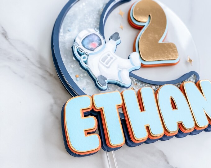 Blue Dog Cake Topper, Dog Cake Shaker Topper, Cake Topper, Party ...