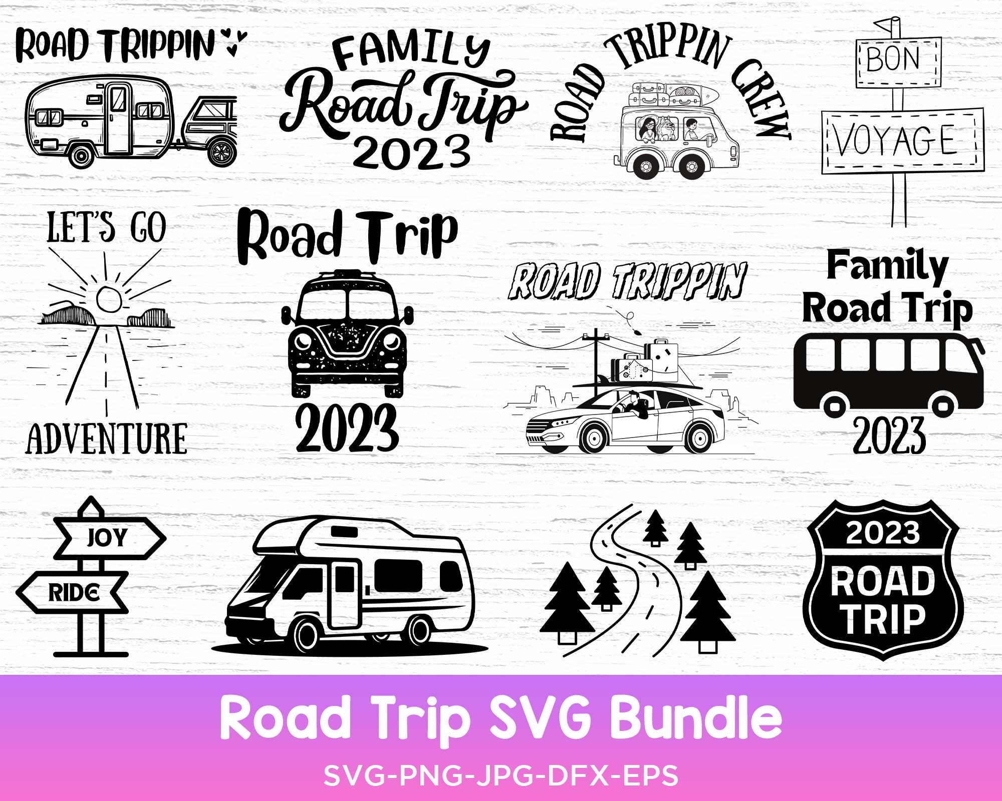 Road Trip Svg, Girls Trip Svg, Road Trip Png, Road Trippin Svg, Summer ...