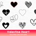 Valentine Heart Svg, Heart SVG Bundle, Heart Clipart, Doodle Hearts ...
