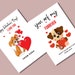 EDITABLE Printable Dog Valentine Cards, Valentines Day Cards, Valentine ...