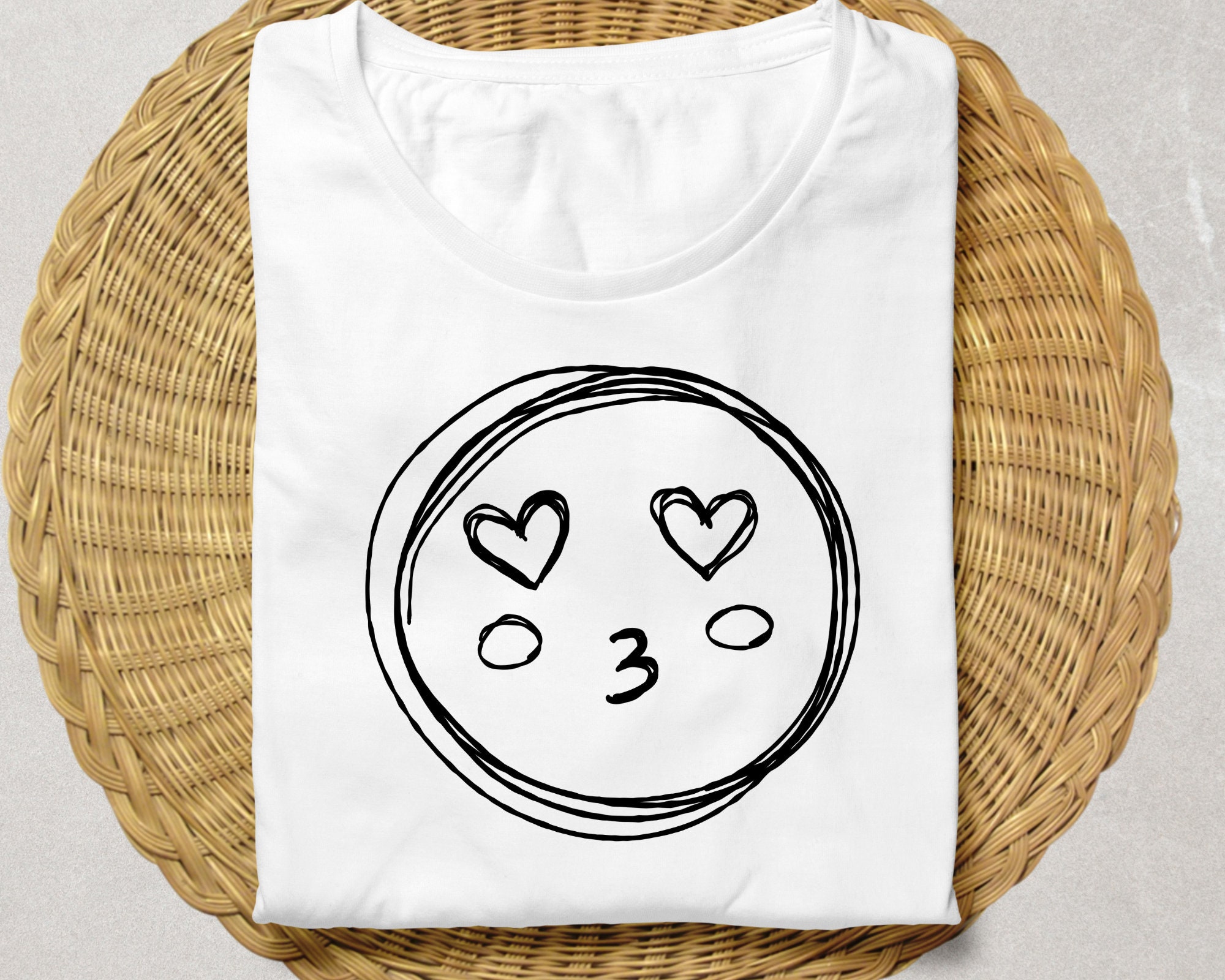 Smiley Face SVG Bundle Happy Emoticons Cheerful Graphics Positive Vibes ...