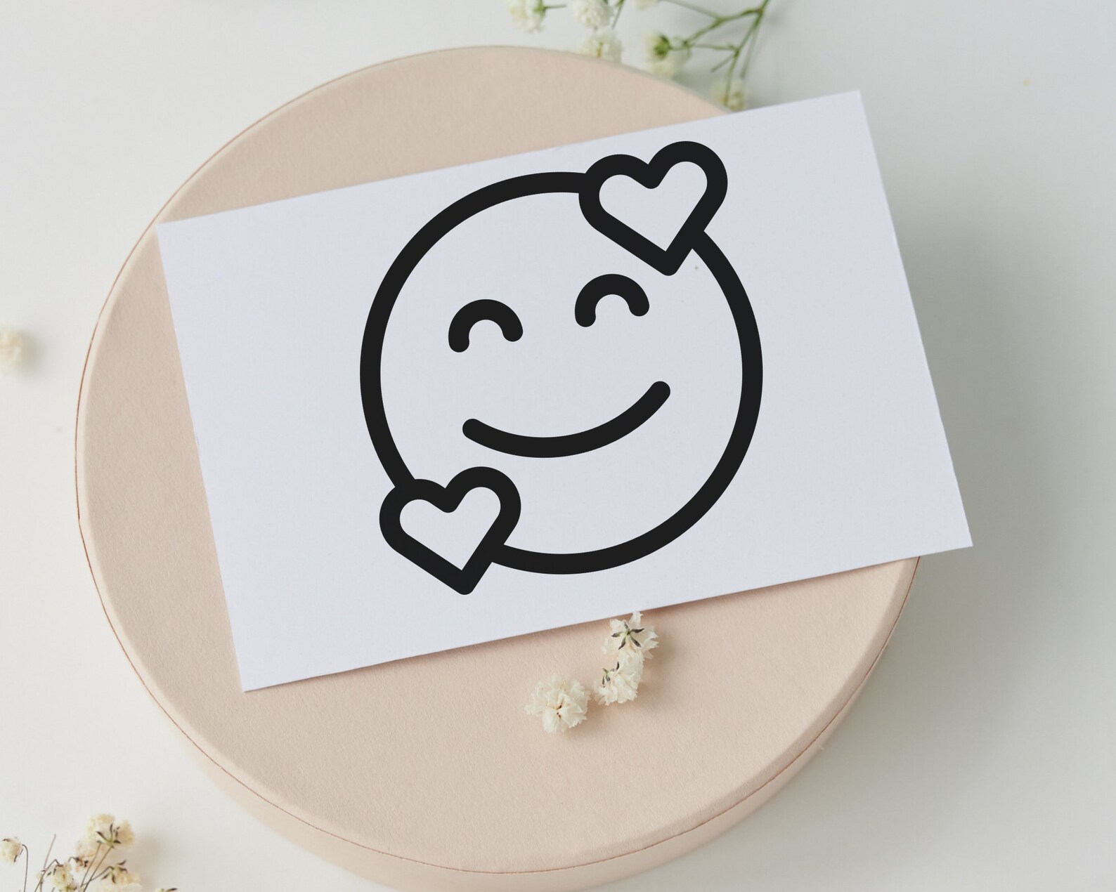 Smiley Face SVG Bundle Happy Emoticons Cheerful Graphics Positive Vibes ...
