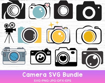Camera SVG Bundle, Photography SVG, Photos Svg, Camera Clipart, Camera ...