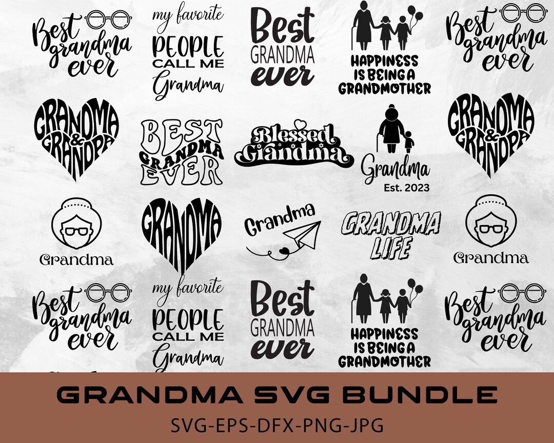 Grandma Svg Bundle, Grandma Shirt Svg, Grandma Svg, Grandparents Svg ...