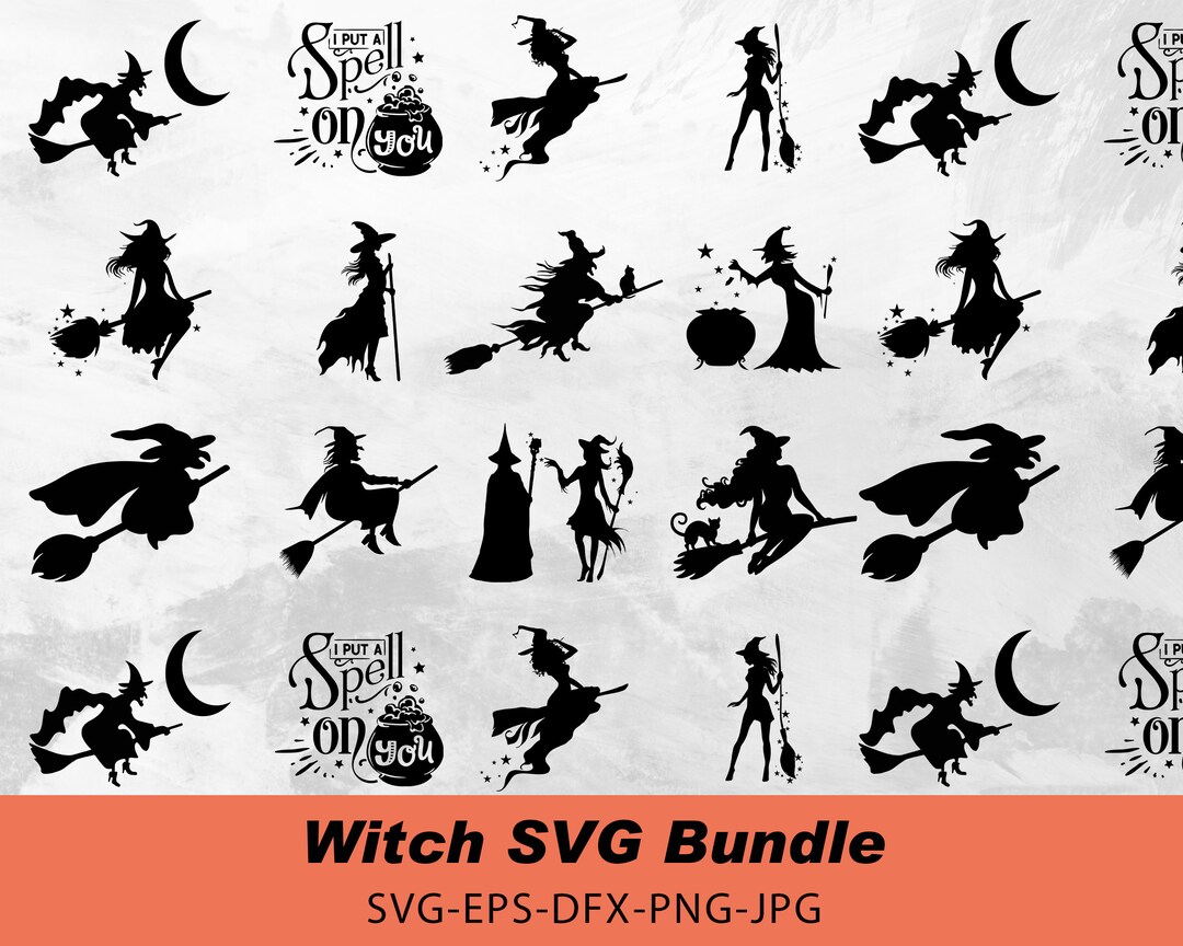 Witch Bundle Svg, Gothic Witchcraft Svg Bundle, Witch Svg, Cat Svg ...