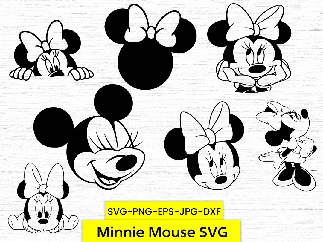 Minnie Mouse Ears SVG, Birthday Svg,minnie Png,flowers Minnie Mouse ...
