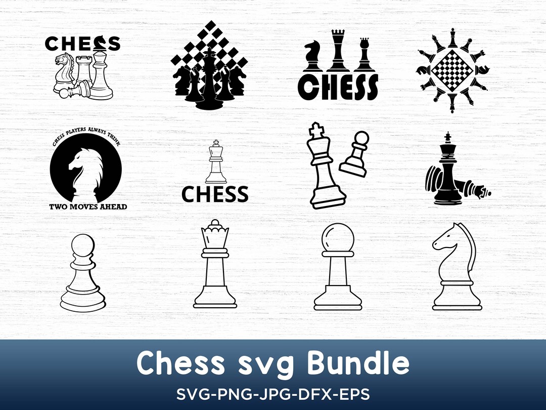 Chess SVG Bundle , Chess PNG Bundle, Chess Game Svg, Chess Figures Svg ...