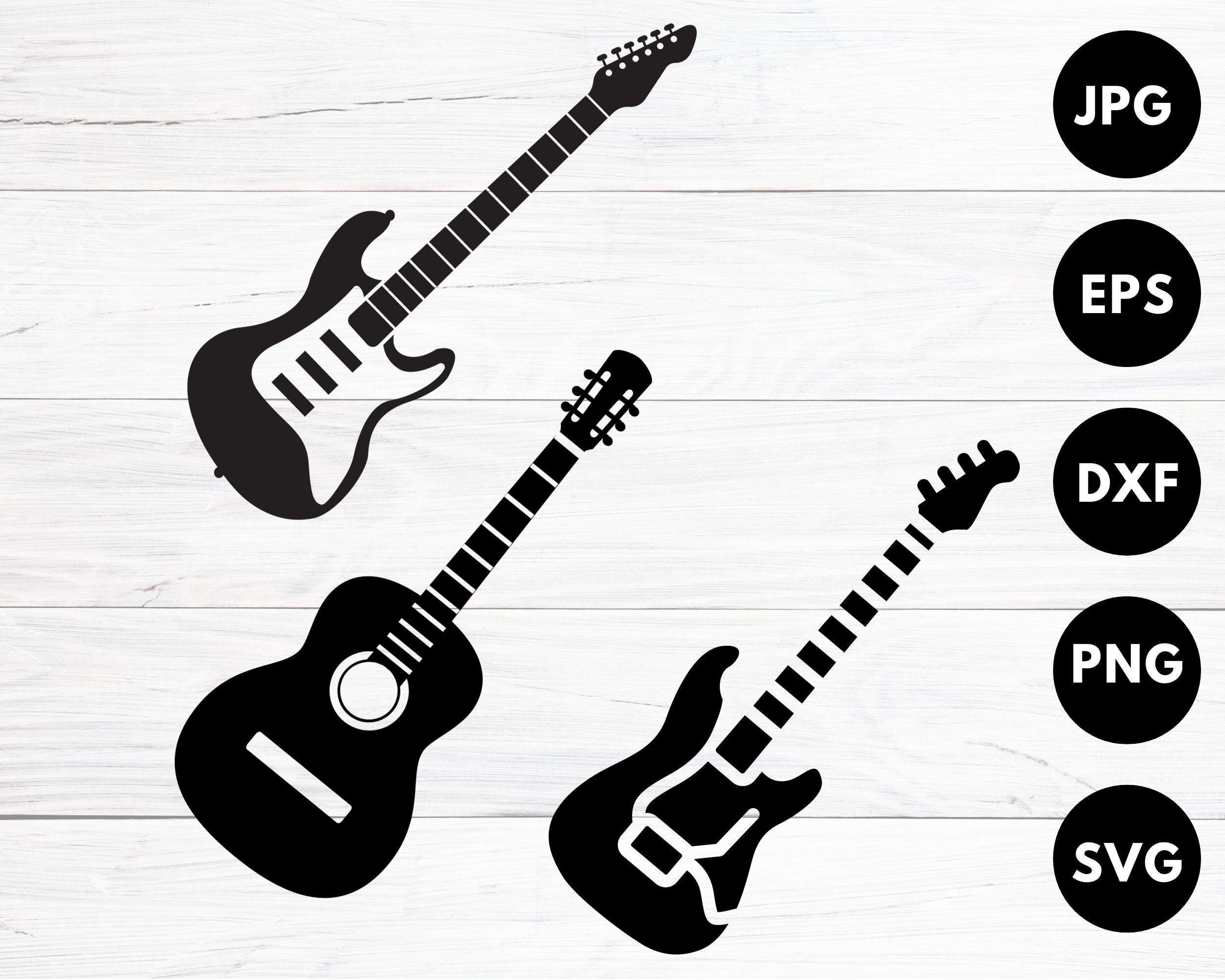 Guitar Svg Bundle, Guitar SVG, Guitar Note Svg, Music Svg Bundle ...