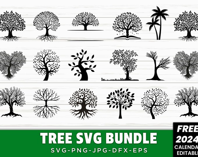 Tree Svg Bundle, Family Tree Svg Bundle, Tree Roots Svg, Our Roots SVG, Family Svg, Tree of Life ...