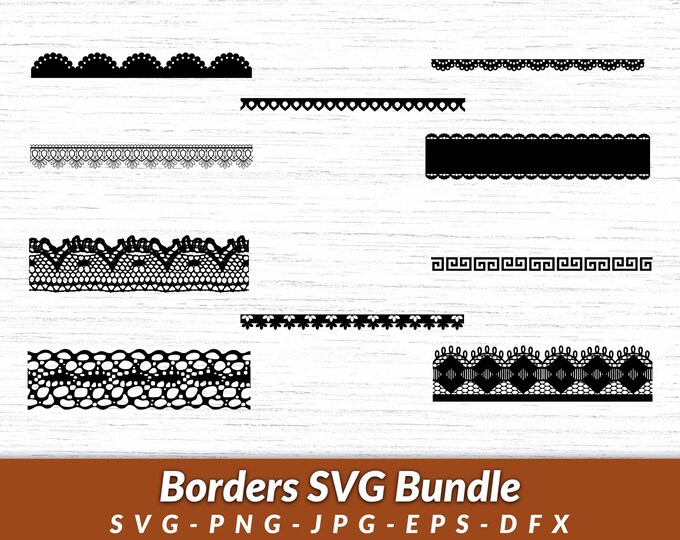 Border Svg,lace Border,seamless,pattern,border Svg Bundle,border Svg ...