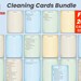 Editable Cleaning Checklist, Cleaning Cards Bundle, Room by Room ...