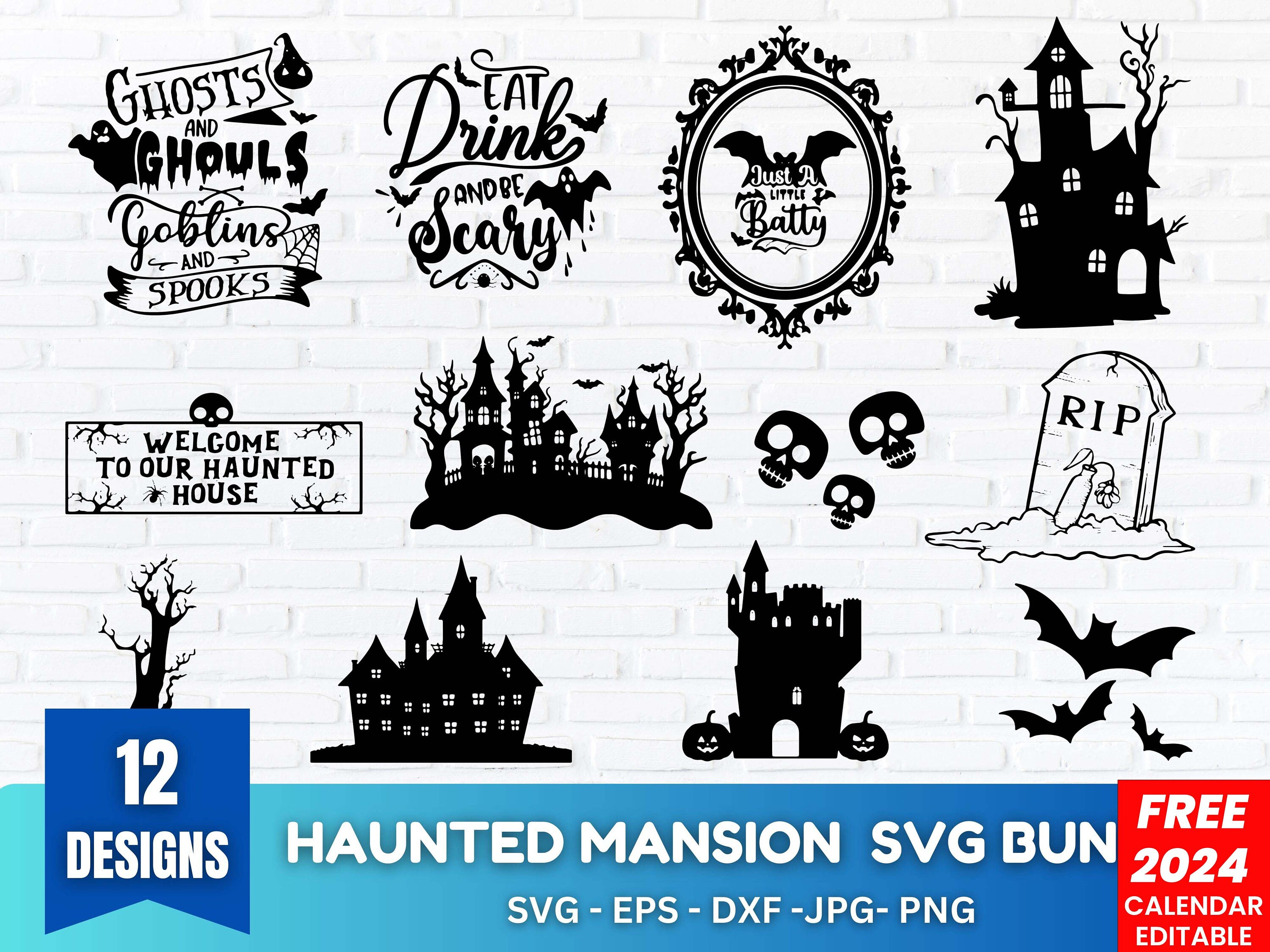 Haunted Mansion Svg Bundle, Haunted Mansion Svg, Haunted Mansion Font ...
