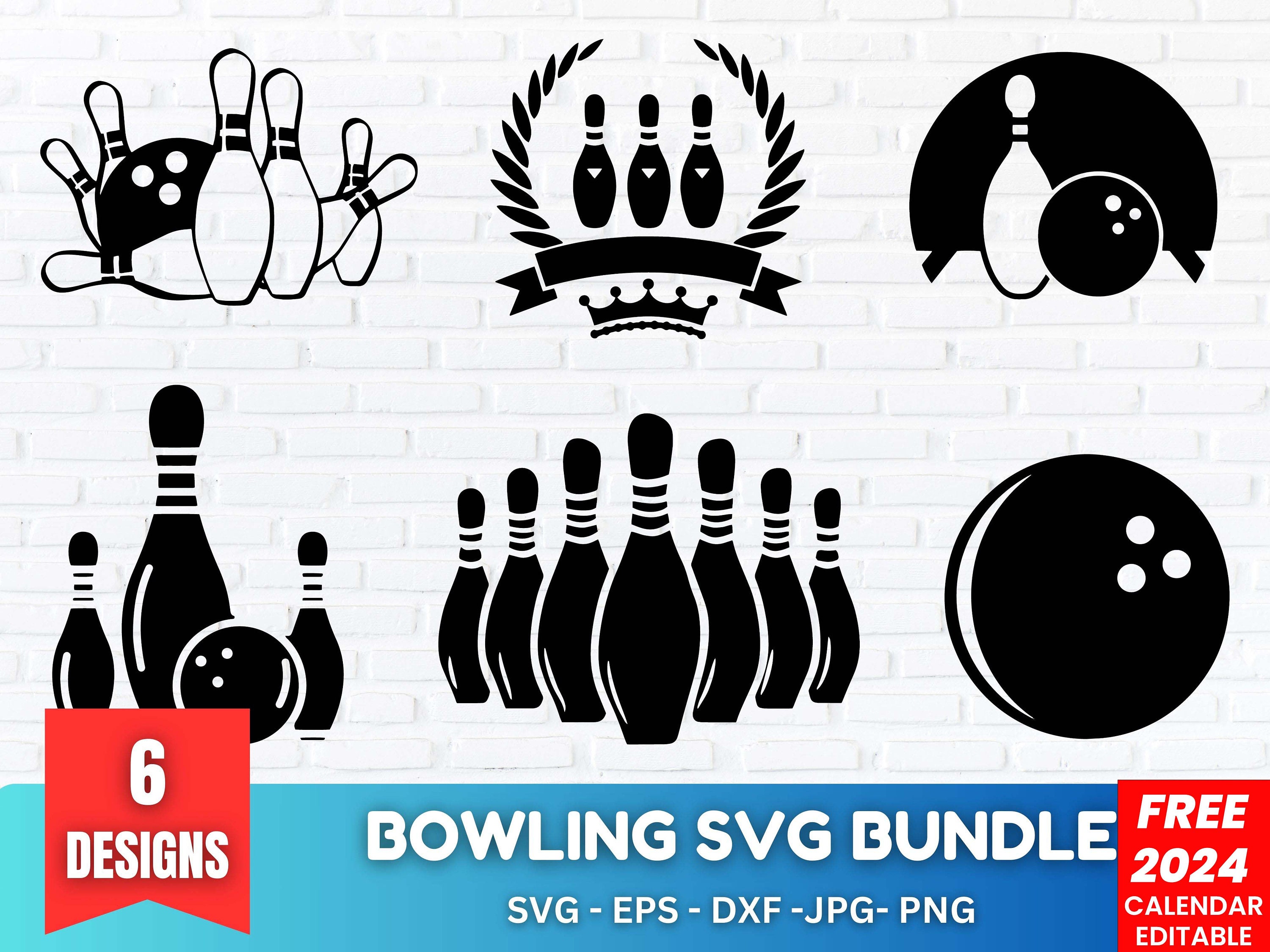 Bowling SVG Bundle, Bowling PNG Bundle, Bowling Clipart, Bowling SVG ...